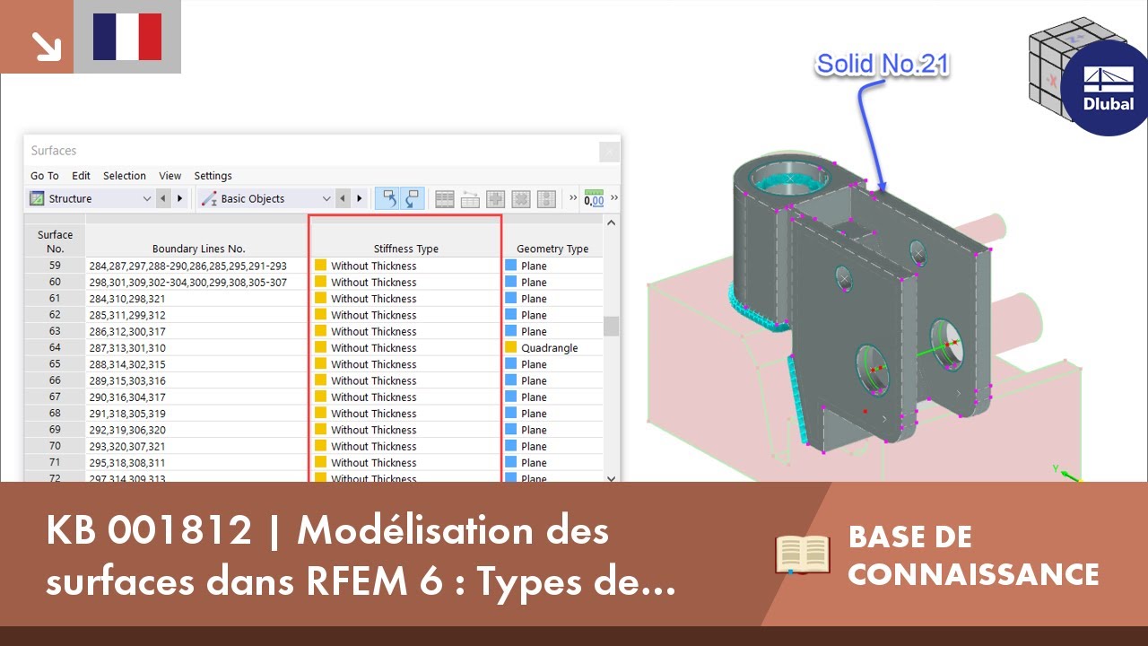 KB 001812 | Modélisation des surfaces dans RFEM 6 : Types de surface « de révolution », « coupé ...