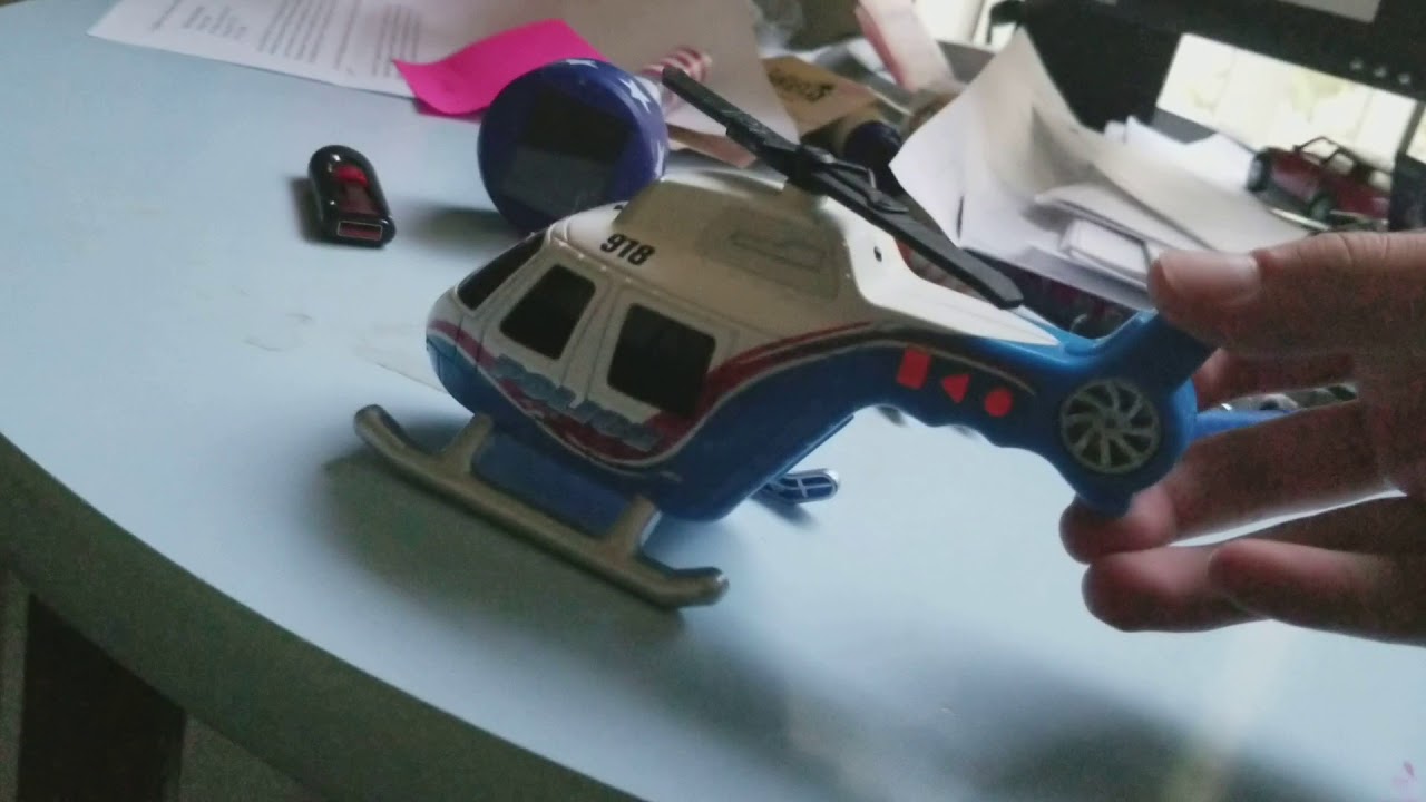 2010 Toy State Road Rippers Mini Rush & Rescue Police Helicopter - YouTube