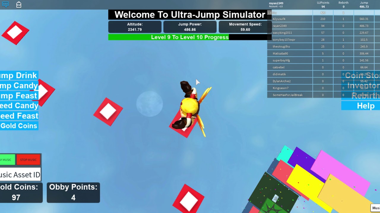 Ultra jump simulator - YouTube