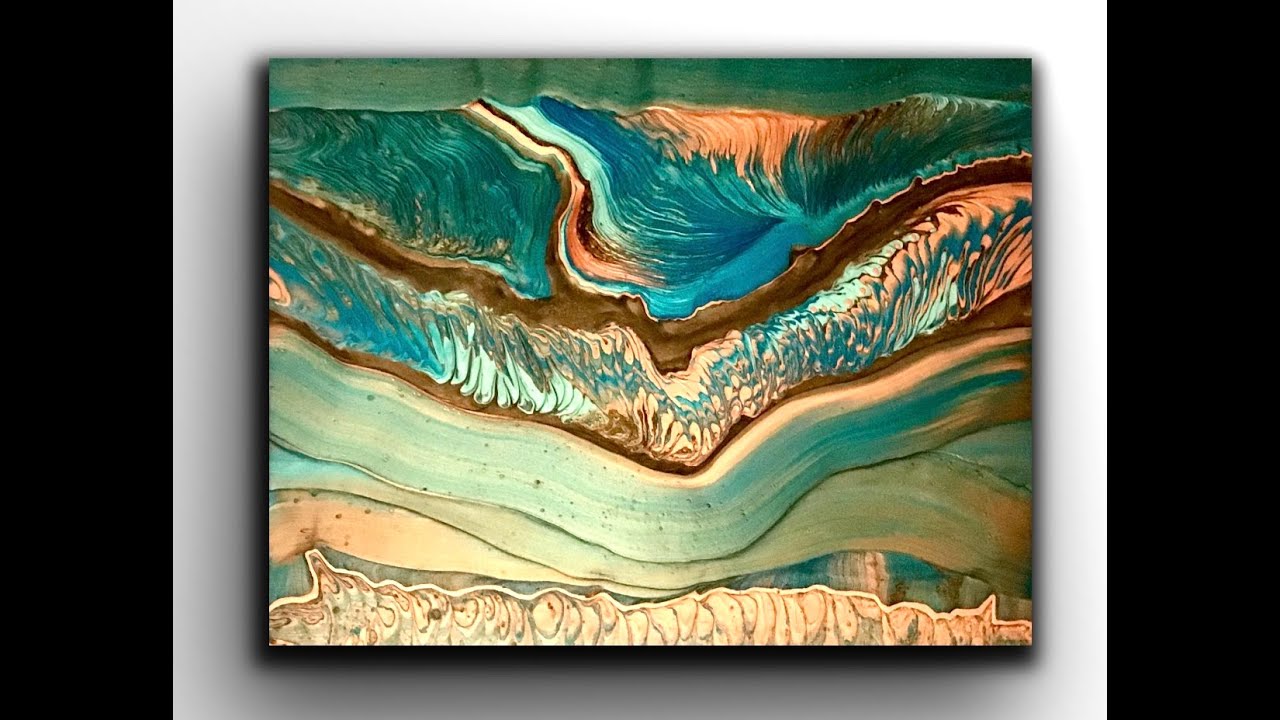 Acrylic Swipe, Acrylic Pour Painting, Art Tutorials Acrylic Ring Pour ...