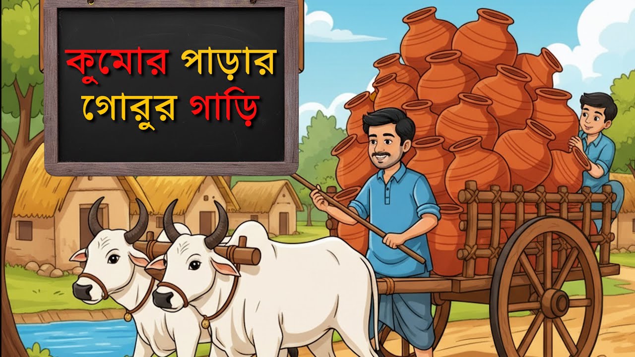 Kumor Parar Gorur Gari | Fun Animated Story for Kids | Bengali Kids ...