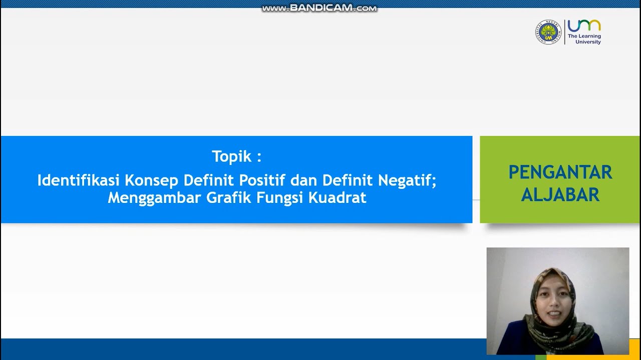 Mengenal Konsep Definit Positif dan Negatif melalui Geogebra - YouTube