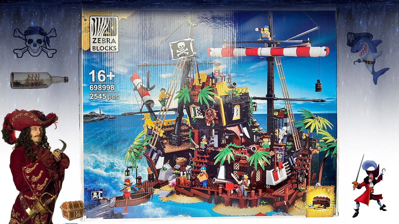 pirate ship blocks ตัวต่อเรือโจรสลัด - YouTube