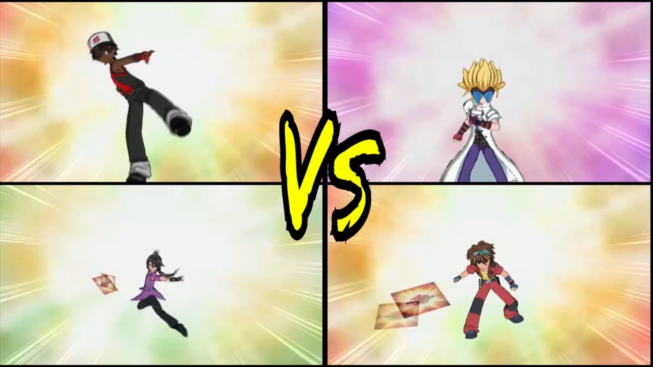 Bakugan Battle Brawlers Reaper vs Masquerade vs Dan vs Shun - YouTube
