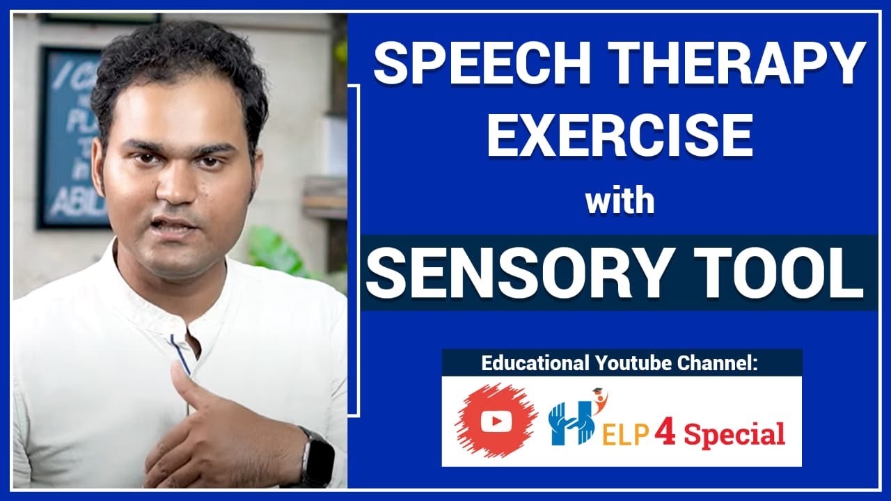 Speech Therapy Exercise with Sensory tool - YouTube