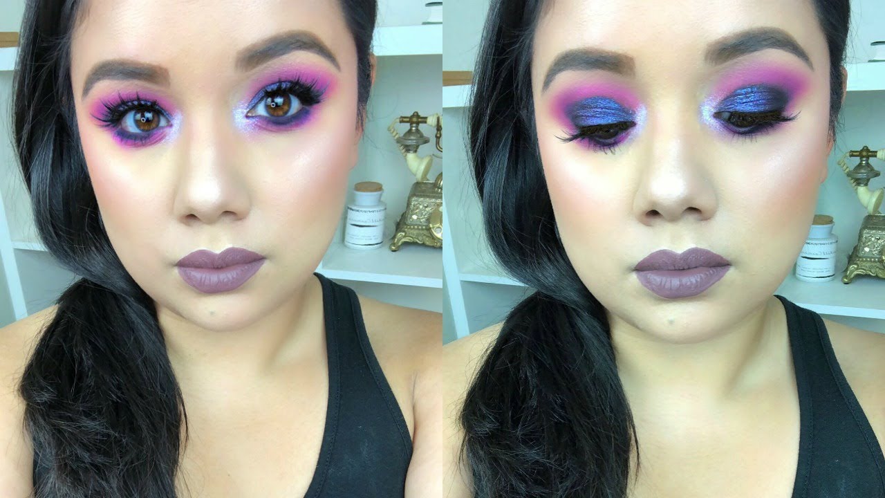 MIDNIGHT BLUE MAKEUP TUTORIAL! PROFUSION COSMETICS $10 EYESHADOW ...