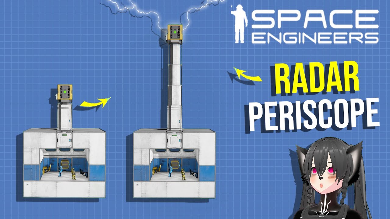 Automatons Radar Periscope for Underground Bases, Space Engineers - YouTube