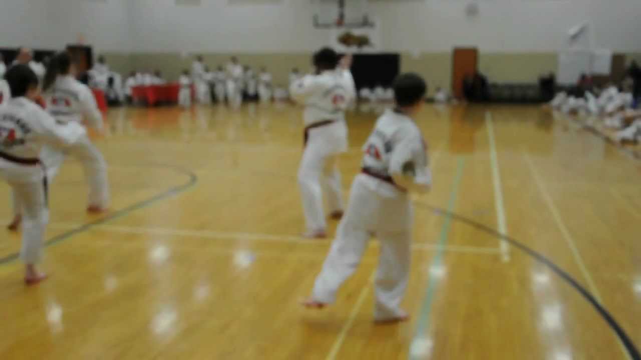 Peyton Tae Kwon Do 1st Degree Black Belt form - YouTube