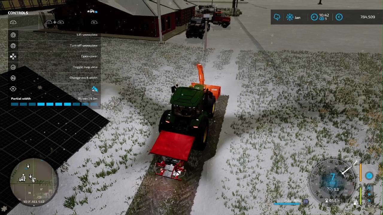 Farming Simulator 22 moving snow - YouTube