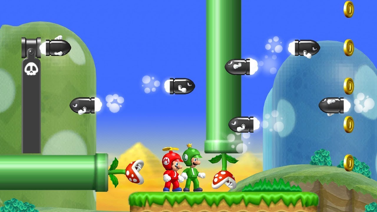 Ultra Super Mario Bros. Wii Together - 2 Player Co-Op Walkthrough 10 ...