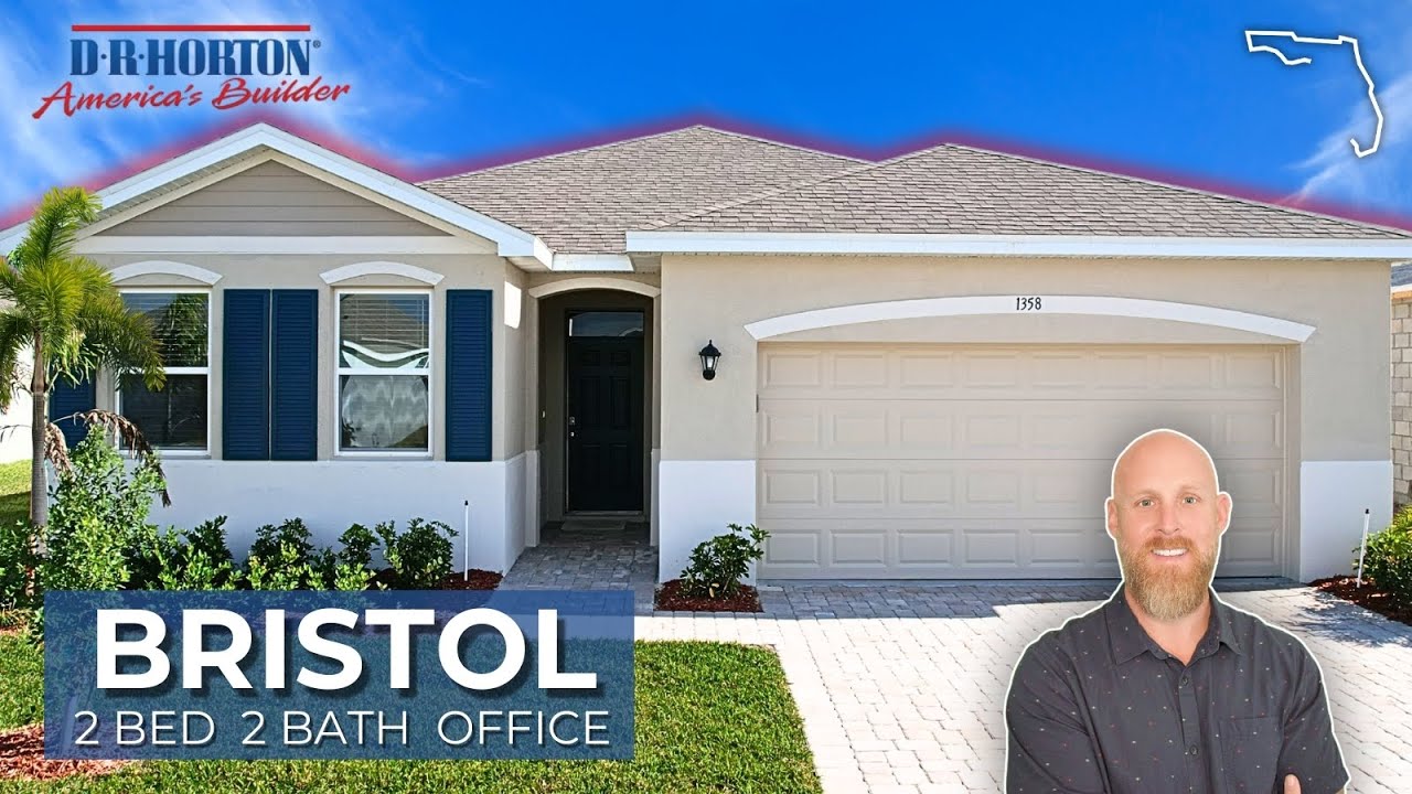🤩 INSIDE DR Horton Bristol Model Palm Bay FL. New Homes for Sale UNDER ...