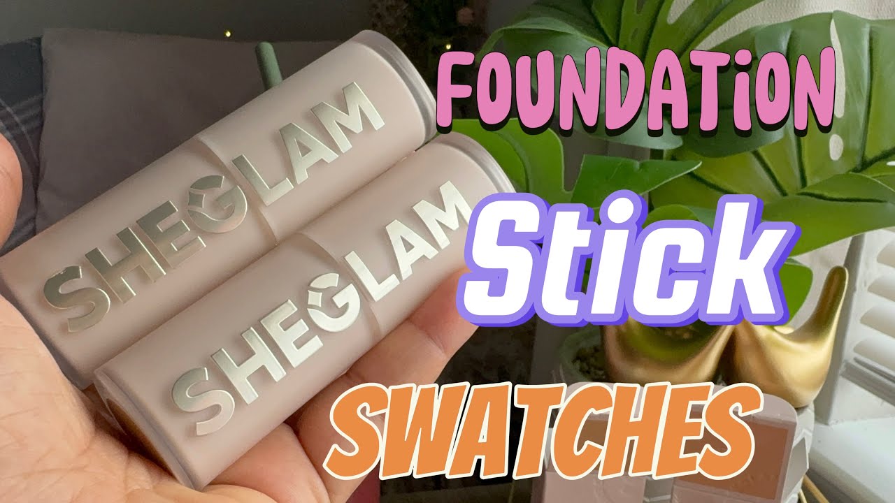Sheglam 🩵 foundation stick swatches!! - YouTube