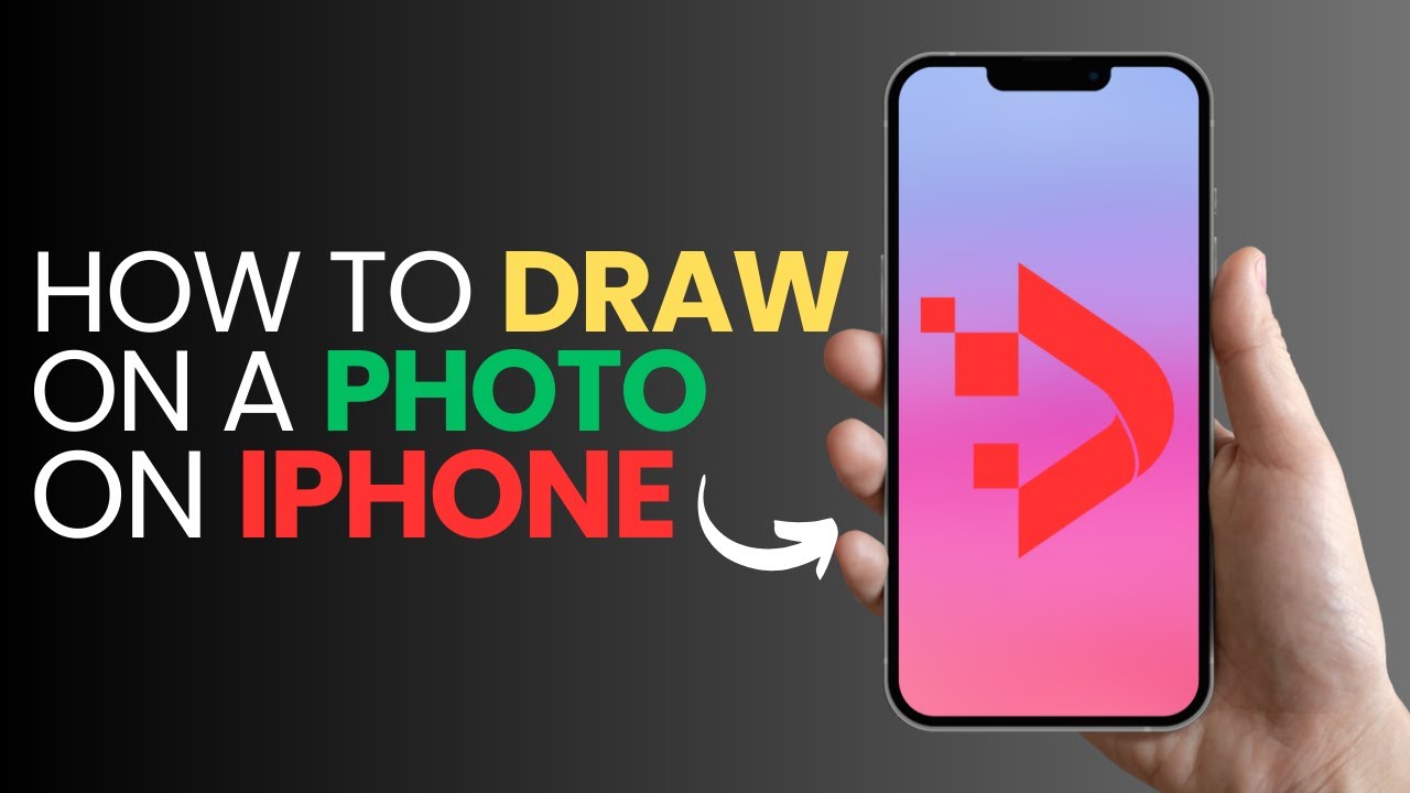 How To Draw On A Photo On iPhone - YouTube