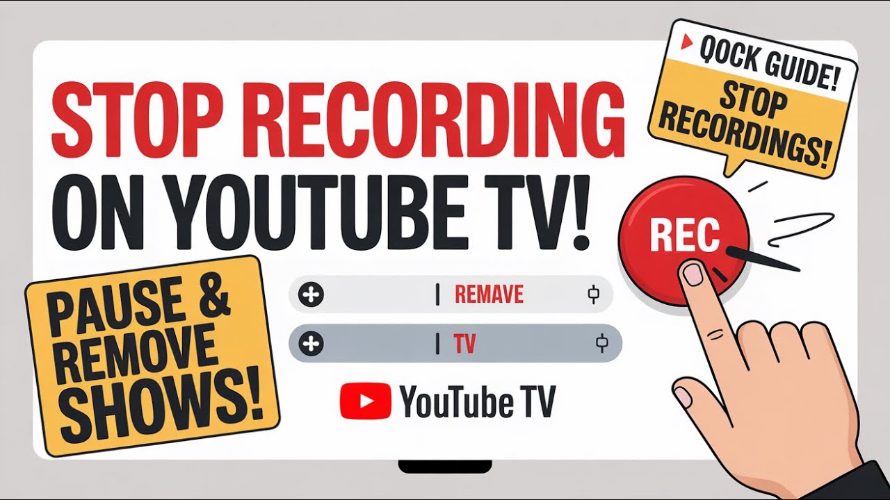 How to Stop or Pause Recording on YouTube TV – Easy Guide - YouTube