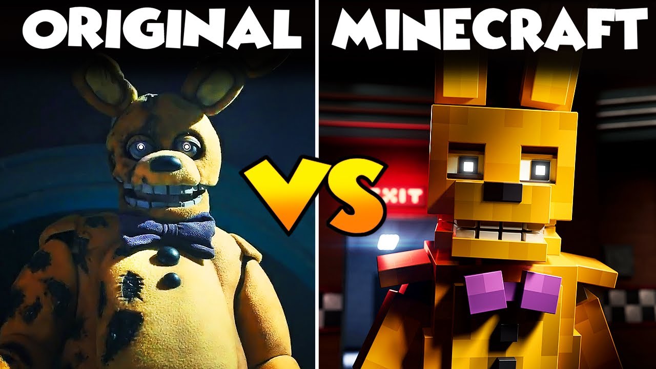 FNAF Movie VS. Minecraft Animation Remake [Comparison] - YouTube