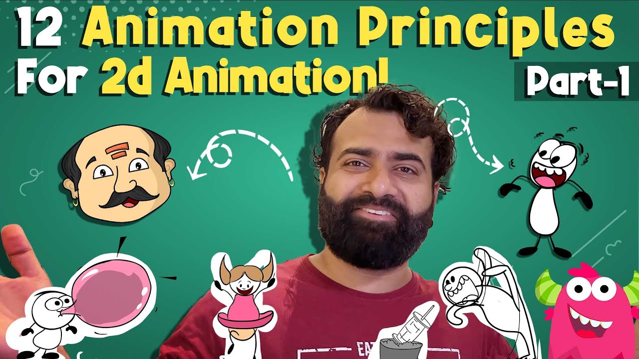 Animation Principles ll 12 Animation Principles In Hindi - YouTube