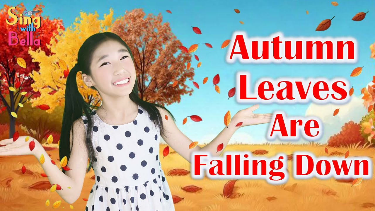Autumn Leaves Are Falling Down with lyrics and actions | Autumn Song ...