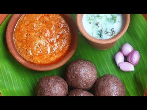 How to make "Raagi kazhi" Tasty food from Erode healthy foods - YouTube