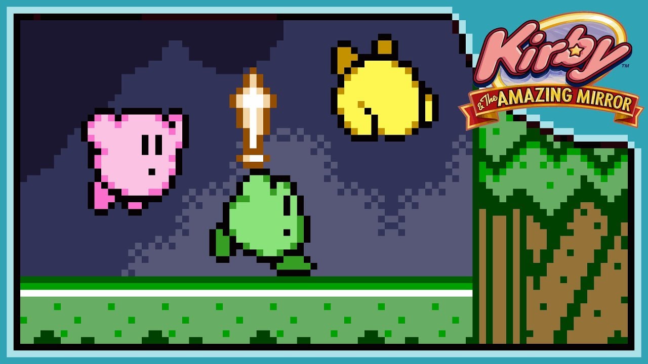 Forest/Nature Area (8-BIT) - Kirby and the Amazing Mirror - YouTube