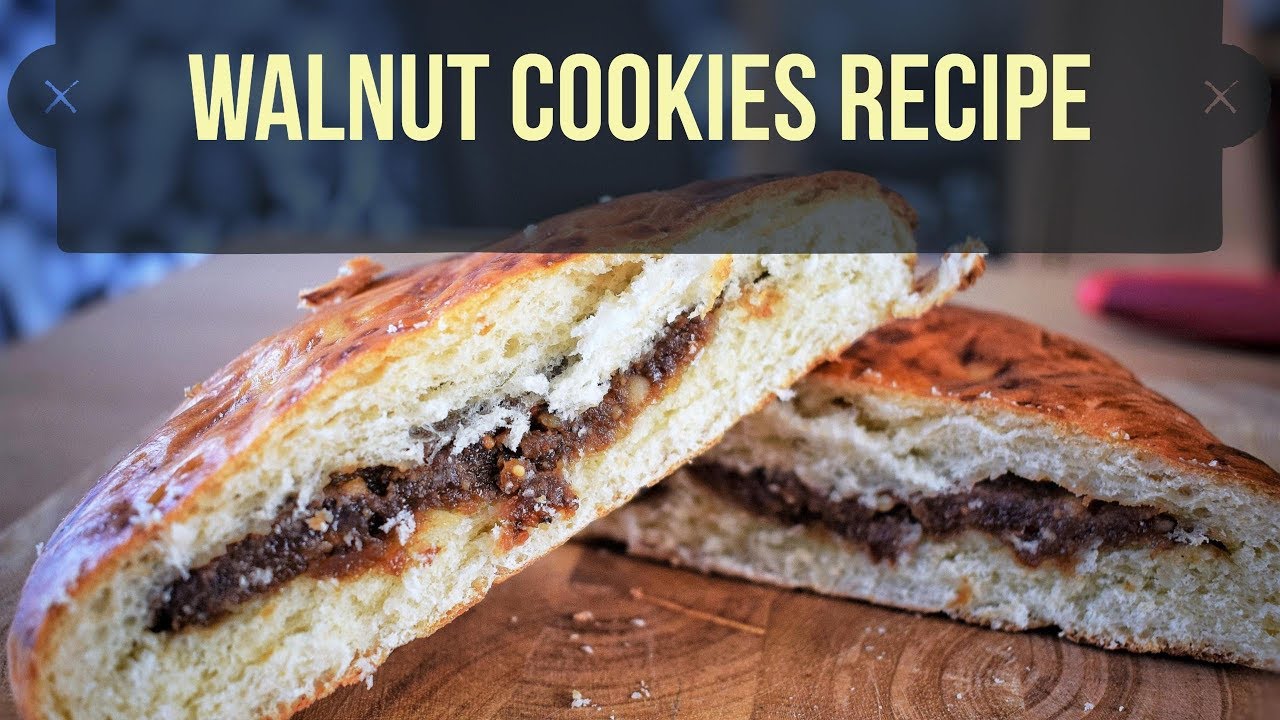 Walnut filled Cookies recipe - YouTube