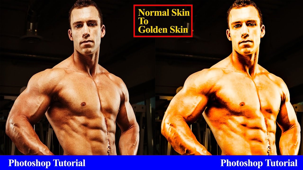 How to change Skin into Golden skin l YouTube Photoshop Tutorial Tuts ...