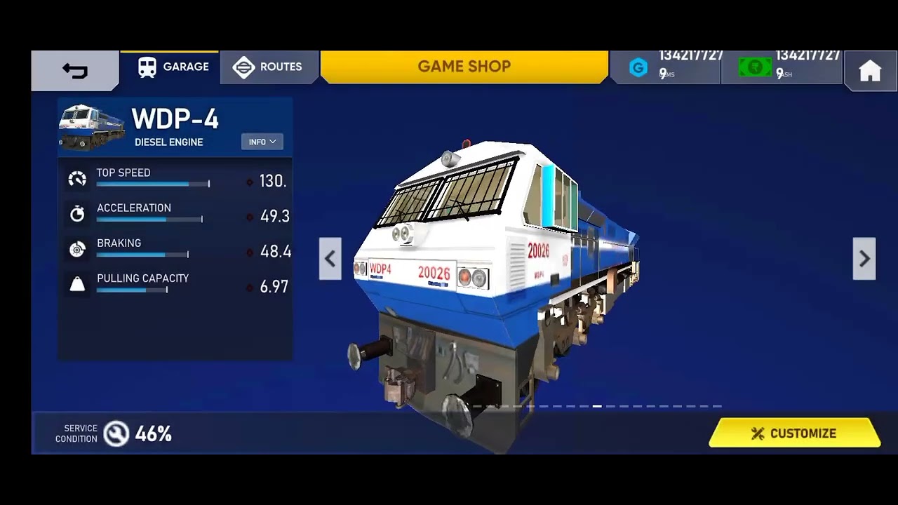 Servicing WDP-4 Engine in indian train simulator - YouTube