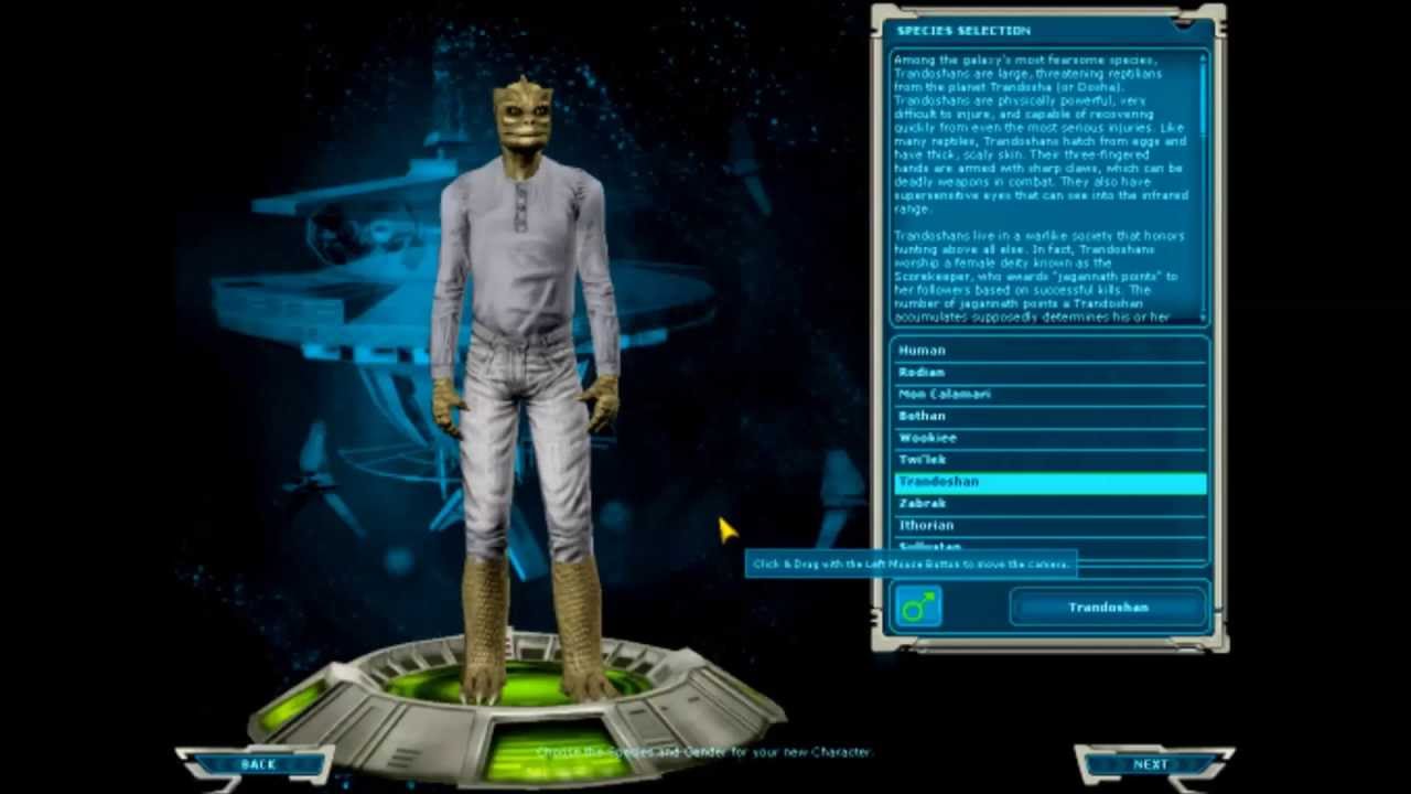 SWGEmu - E1 - Character Creation and Skills - YouTube