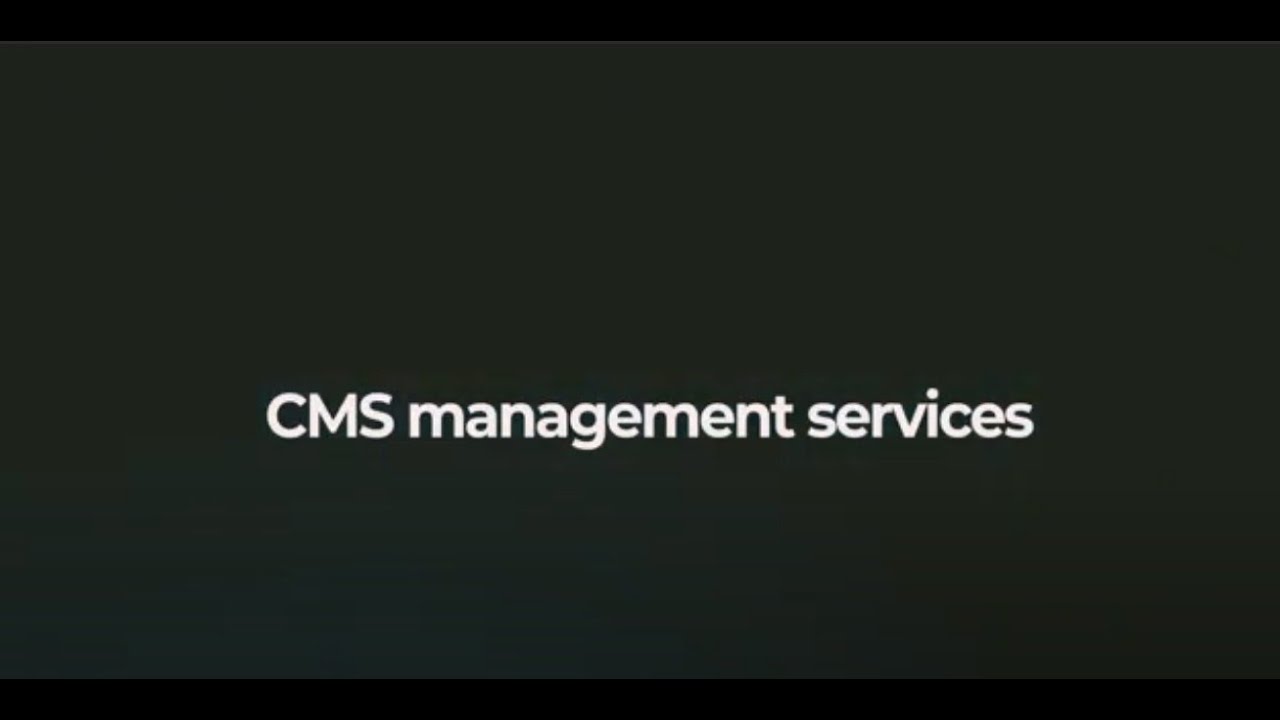 CMS management services - YouTube