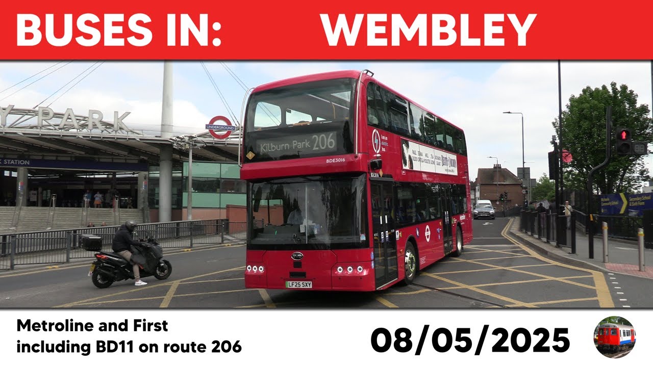 London buses in Wembley 08/05/2025 - YouTube