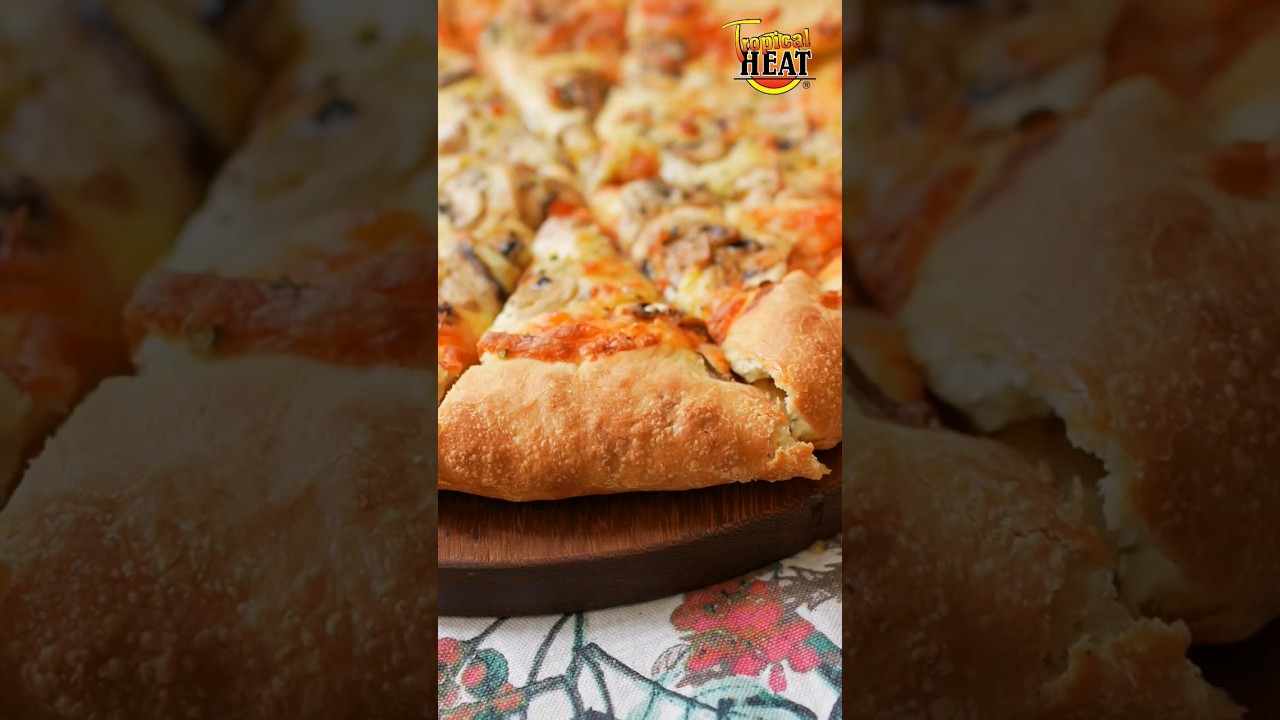 Cheesy Stuffed Crust Pizza! The Perfect Pizza Base Recipe! #Shorts ...