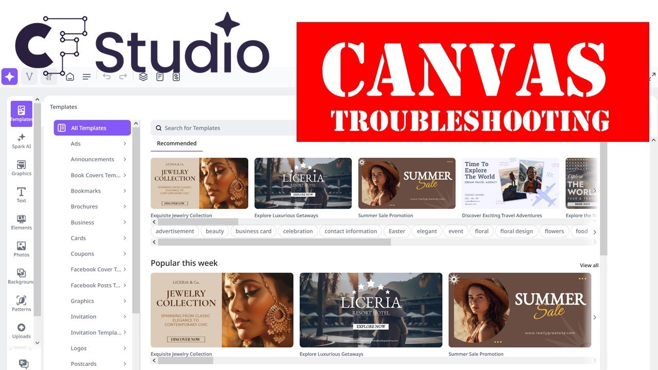 Creative Fabrica Studio: Canvas / Template Troubleshooting - YouTube
