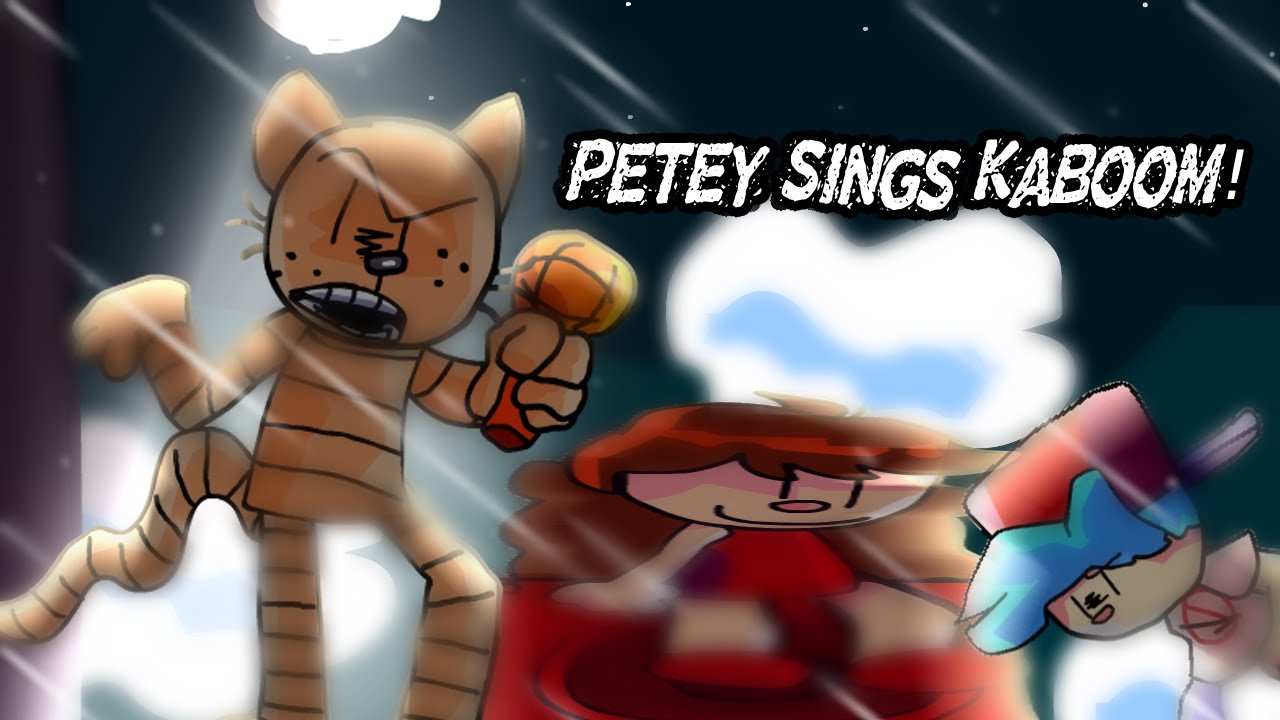 Kaboom But Petey Sings it | FNF VS. Dog Man V2 (Madness Vandalization ...