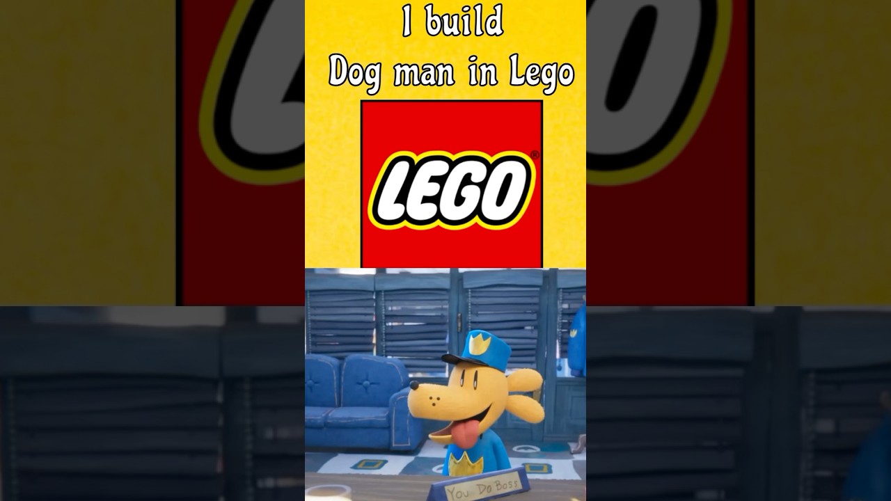 I build Dog man from Lego#lego #dogman#dreamworks#minifigures#howtomake ...
