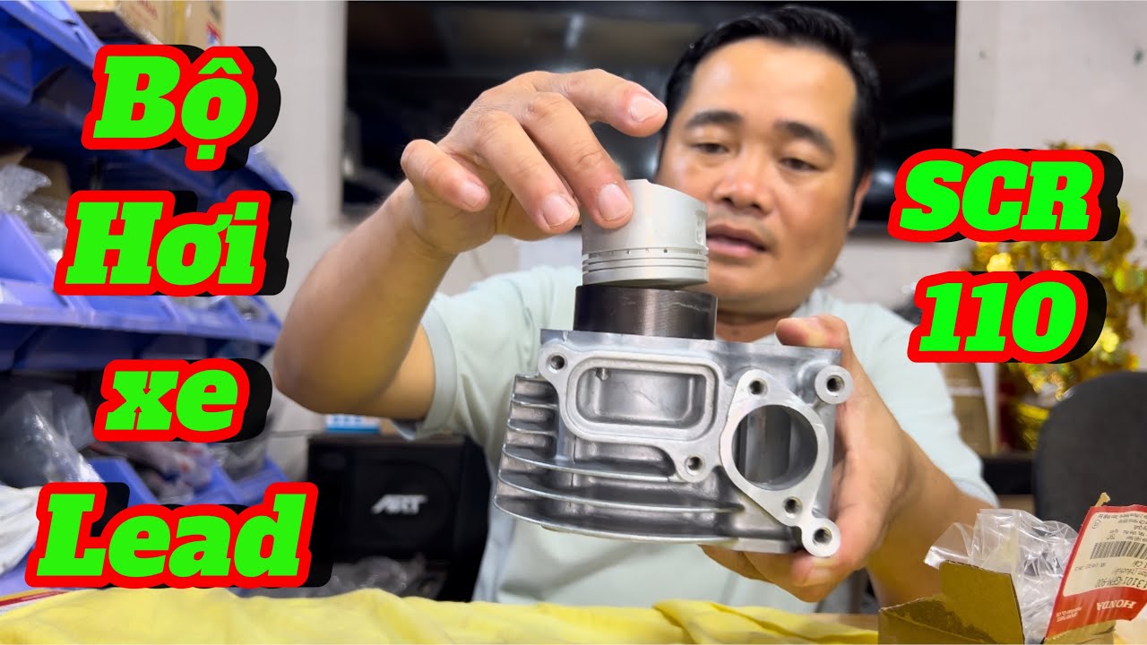 Bộ hơi xe lead ( SCR) 110 | phụ tùng honda chính hãng - YouTube