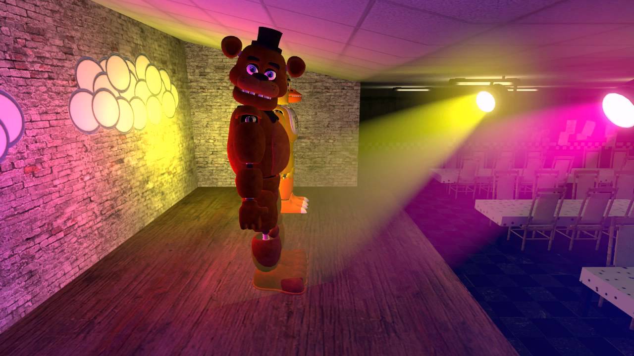 [SFM FNAF] Animatronicos vs guardia nocturno/Animatronics vs night ...