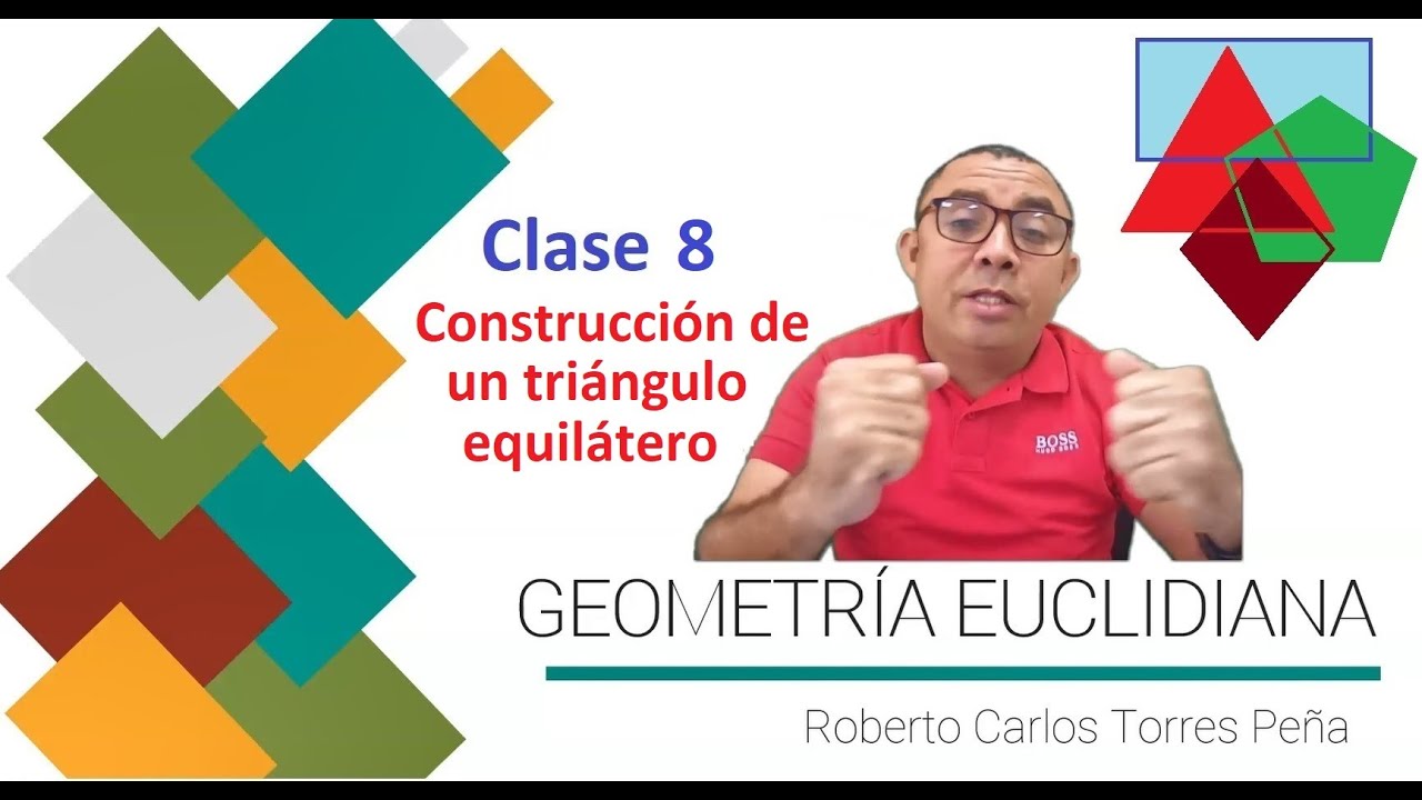Construcción del triángulo equilátero usando regla y compas - YouTube