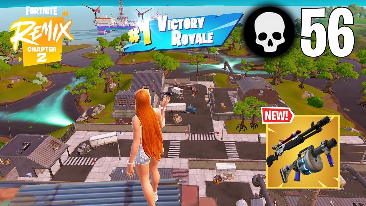 56 Elimination Solo Vs Squads Wins Gameplay (Fortnite Chapter 2 Remix ...