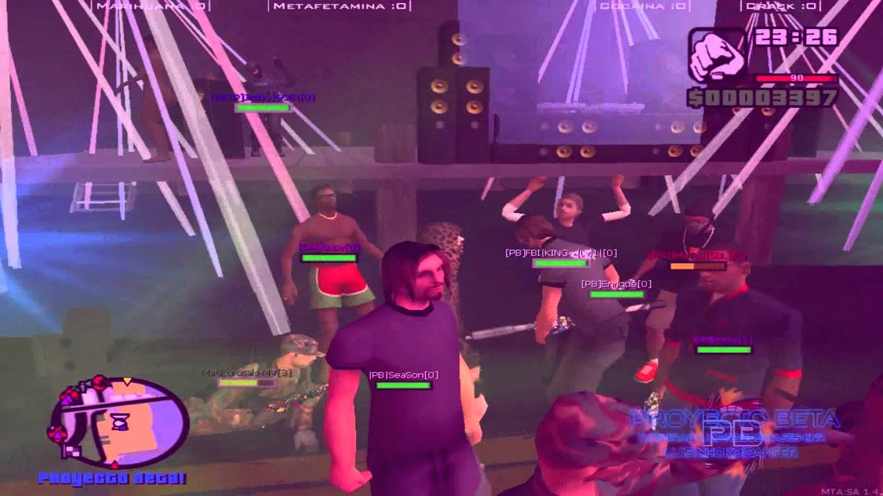 | Fiesta En Proyecto Beta | Server MTA | Si eres epiléptico no lo veas :3 | - YouTube