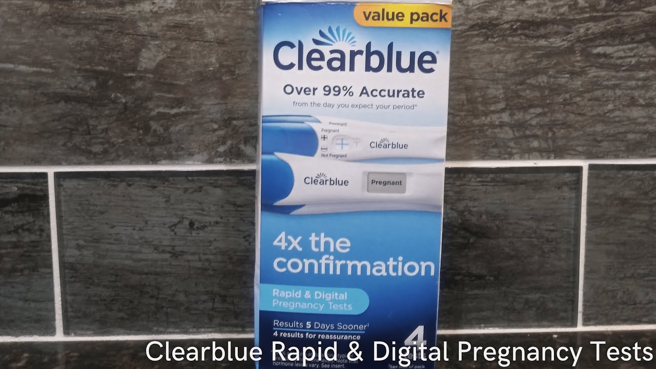 In Hand Review of Clearblue Clearblue Pregnancy Test Combo Pack - YouTube