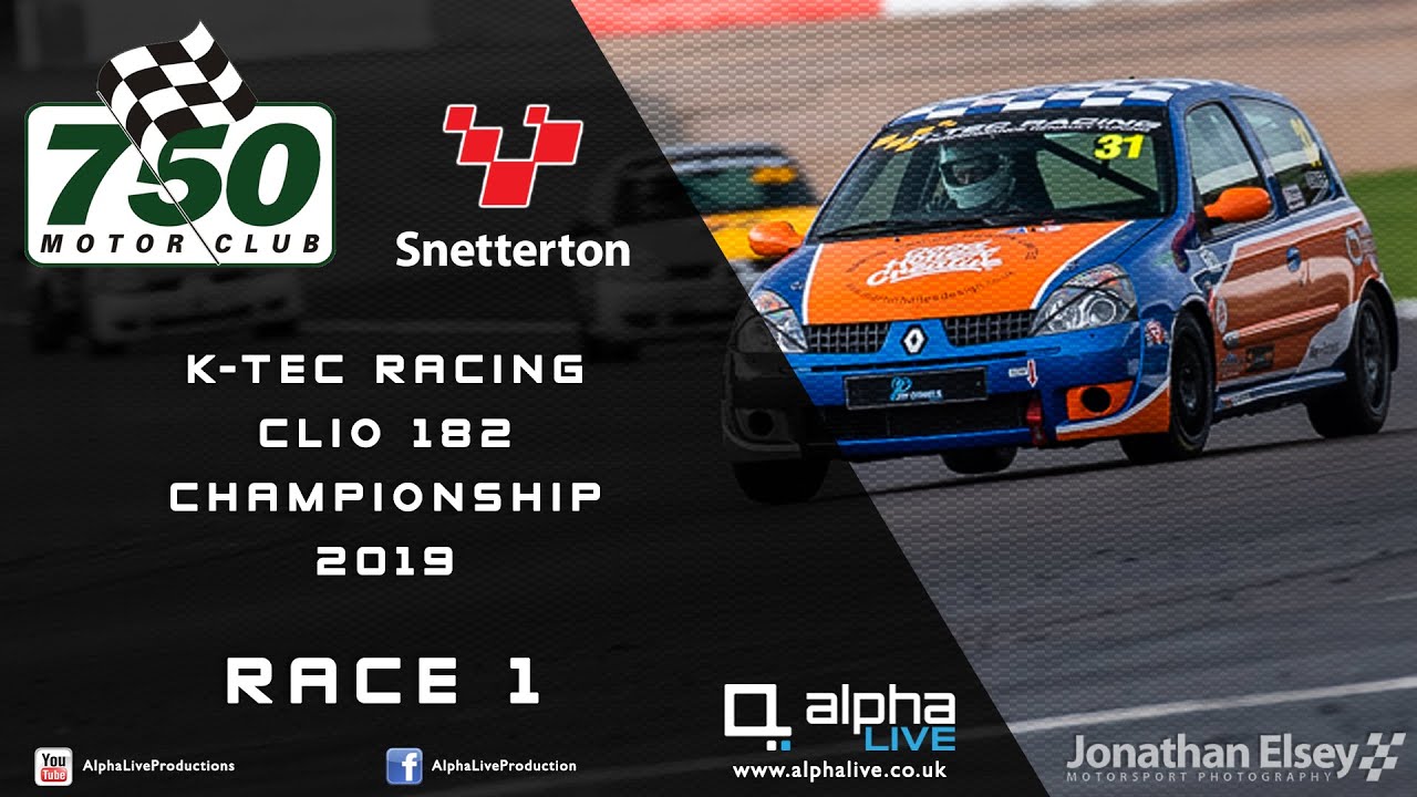 K-Tec Racing Clio 182 Championship - Snetterton 2019 - Race 2 - YouTube