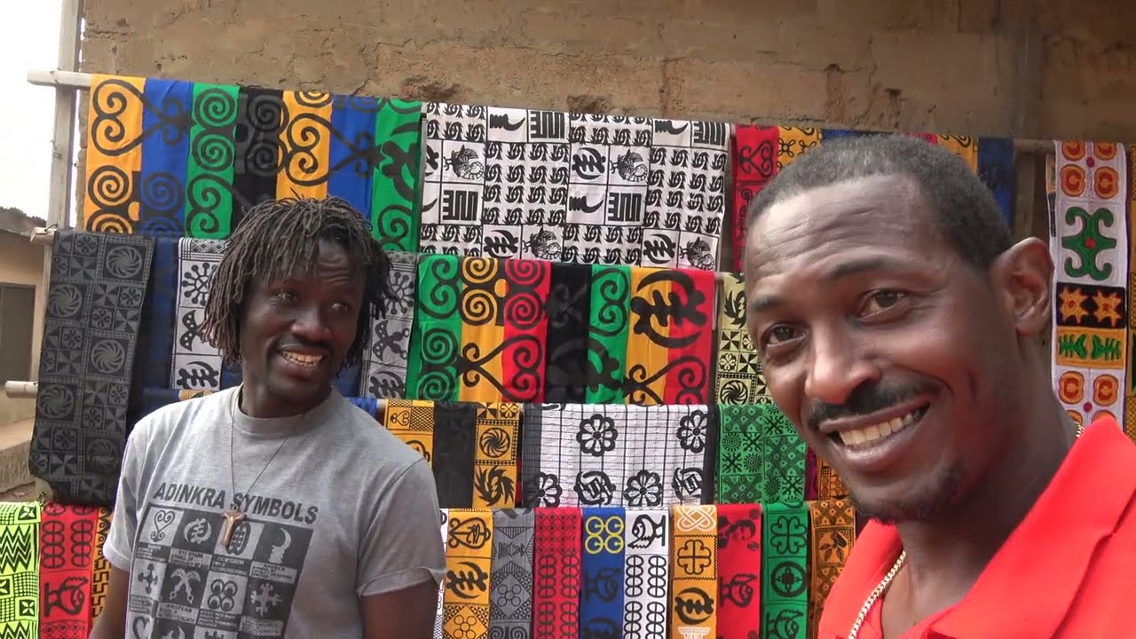Beautiful List of Adinkra Stamp Cloth at Ntonso Village - Ghana Dec ...