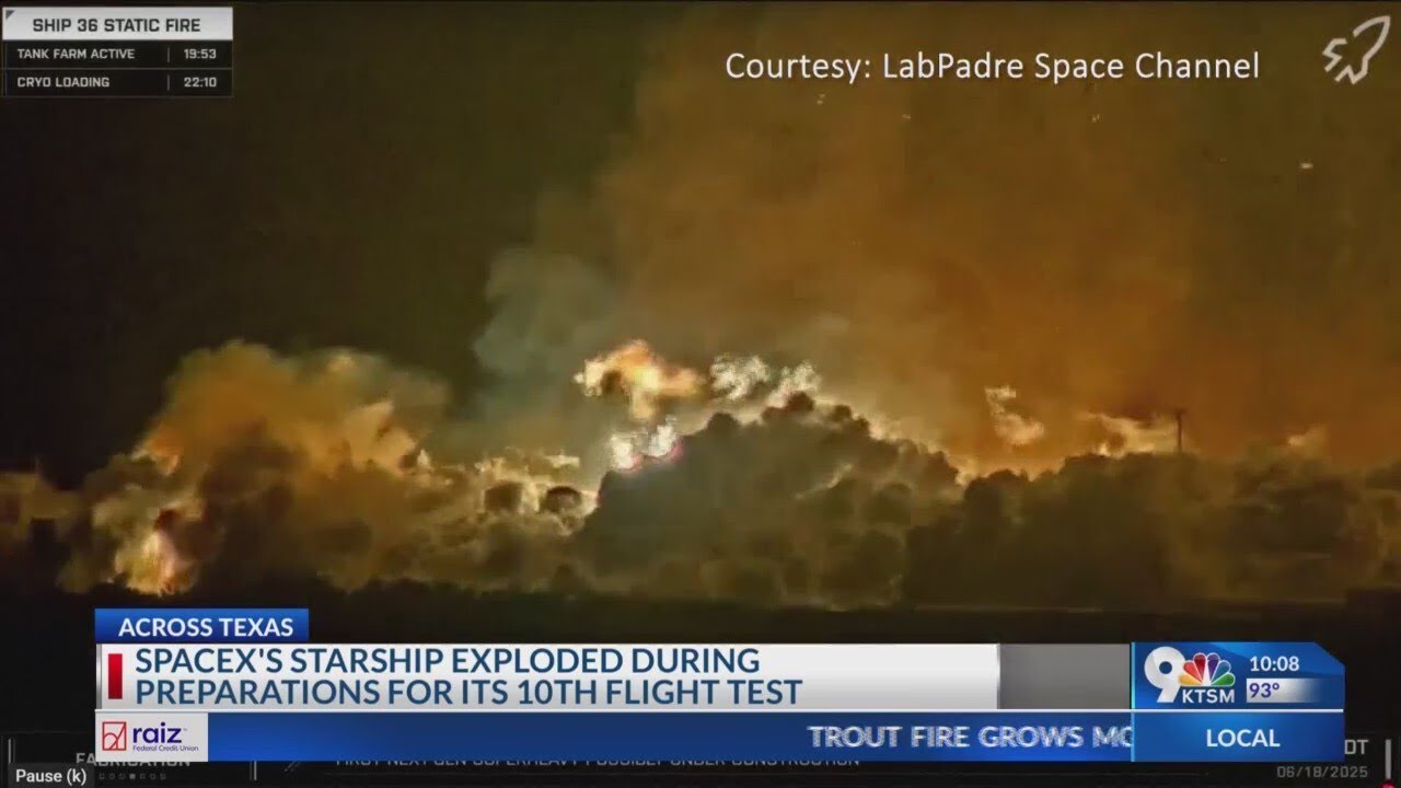 SpaceX rocket being tested in Texas explodes - YouTube