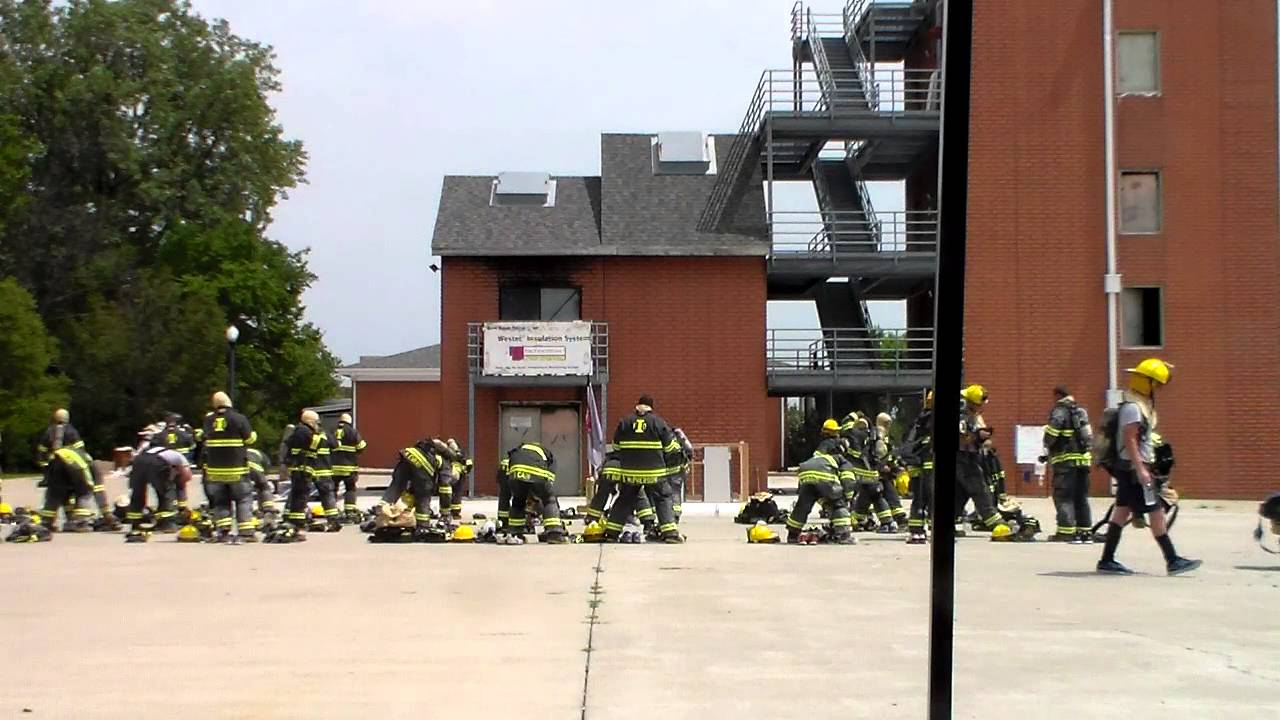 IFD's recruit class at training tower. - YouTube
