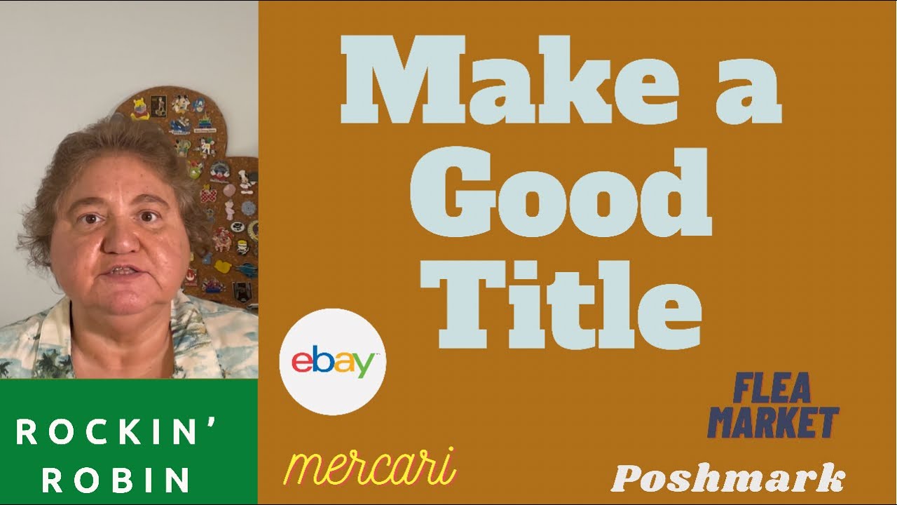 How to Make a Good Title for eBay Mercari or Poshmark Selling Items ...