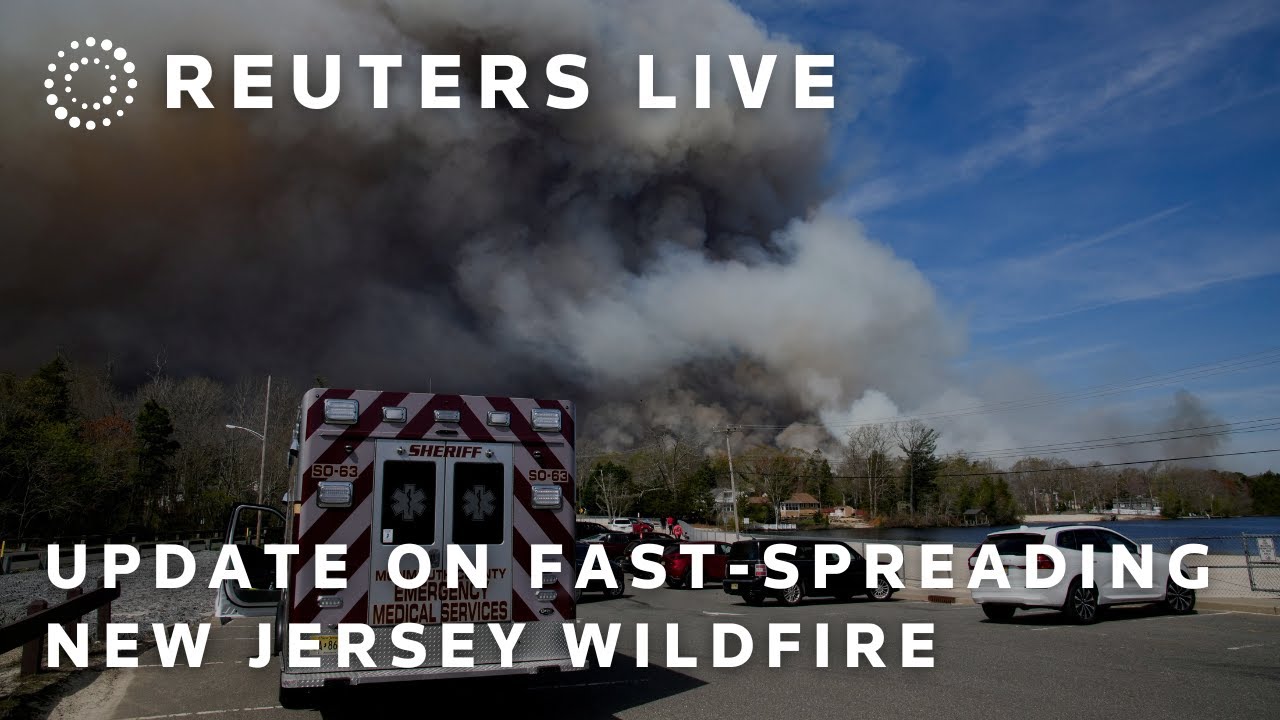 LIVE: New Jersey officials give update on Jones Road Wildfire - YouTube