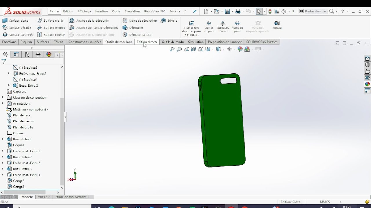 Tutorial solidworks-Design of iPhone s8 With SolidWorks - YouTube