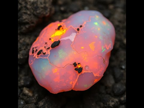 Fire Opals Found in South Australia - YouTube