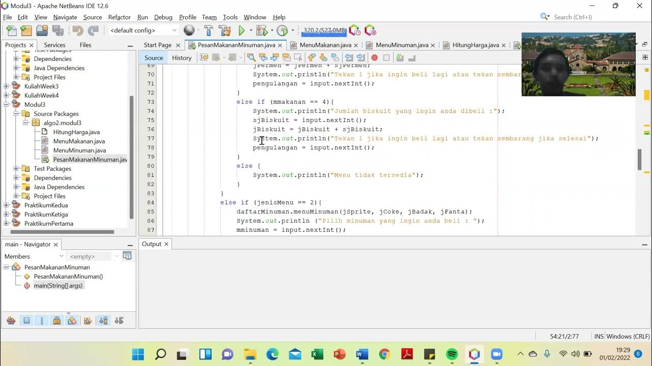 Membuat Program Kasir Sederhana Menggunakan Java Oop Netbeans Youtube
