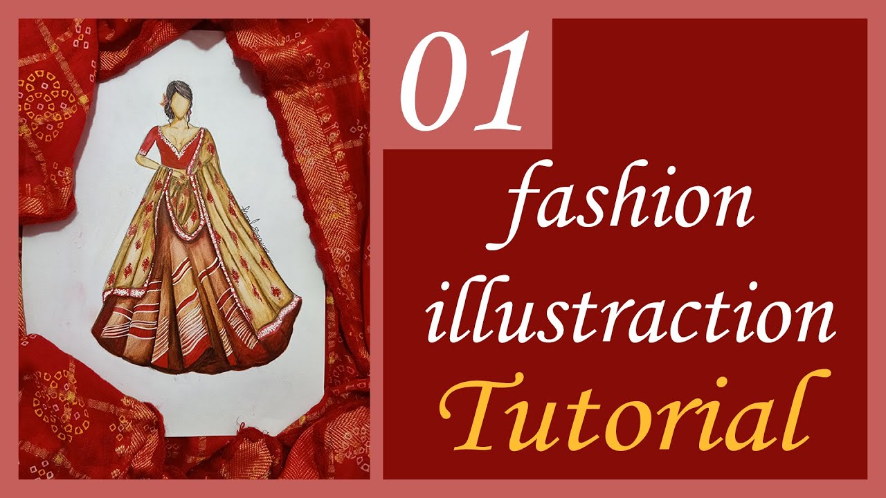 Fashion illustration tutorial..fashion designing..fashion art ...