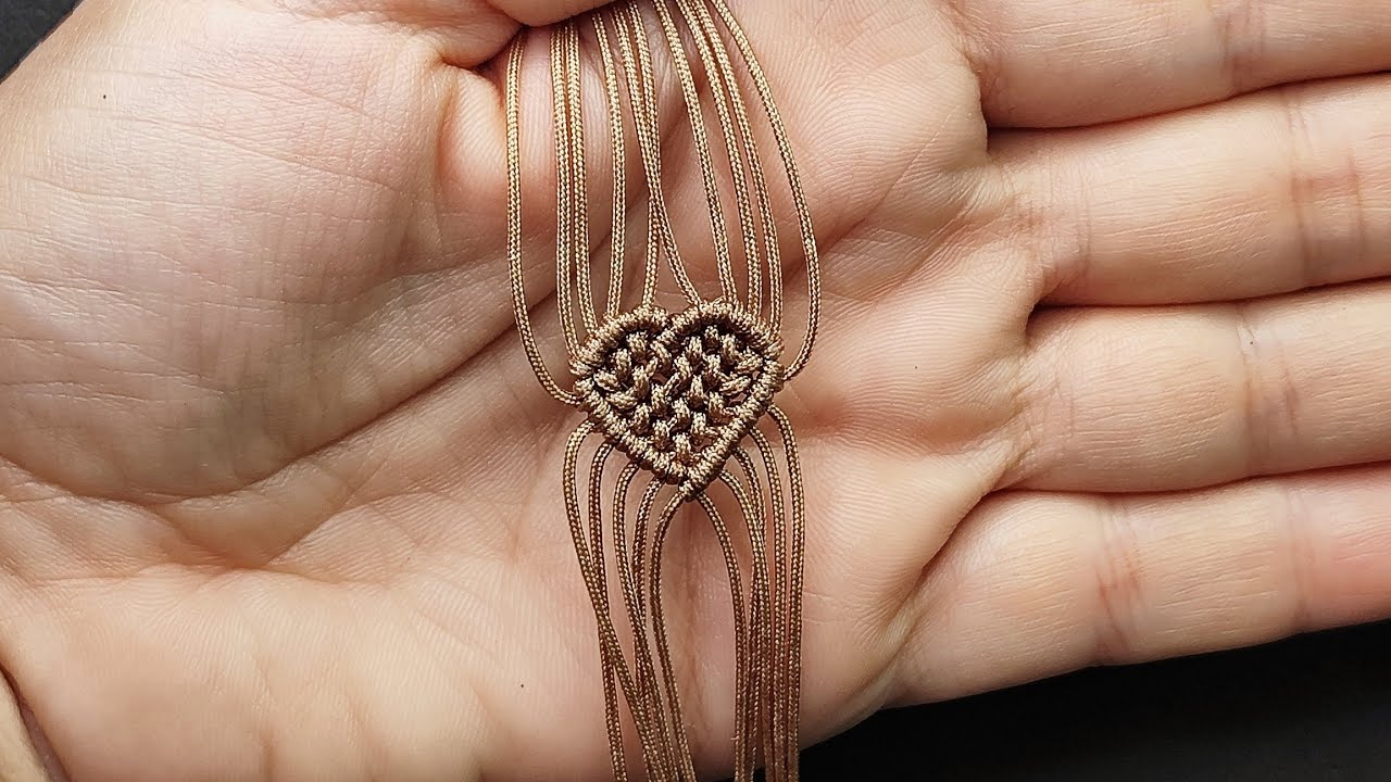 Coração Macrame Tutorial/DIY Heart Macrame ️ - YouTube